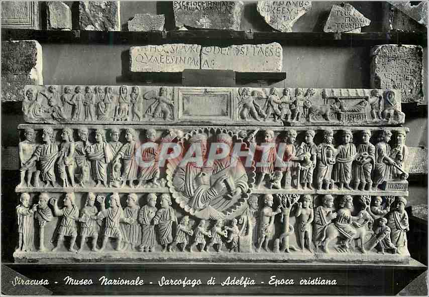 Cartes postales moderne Siracusa Museo Nazionale Sacrofago di Adelfia ...