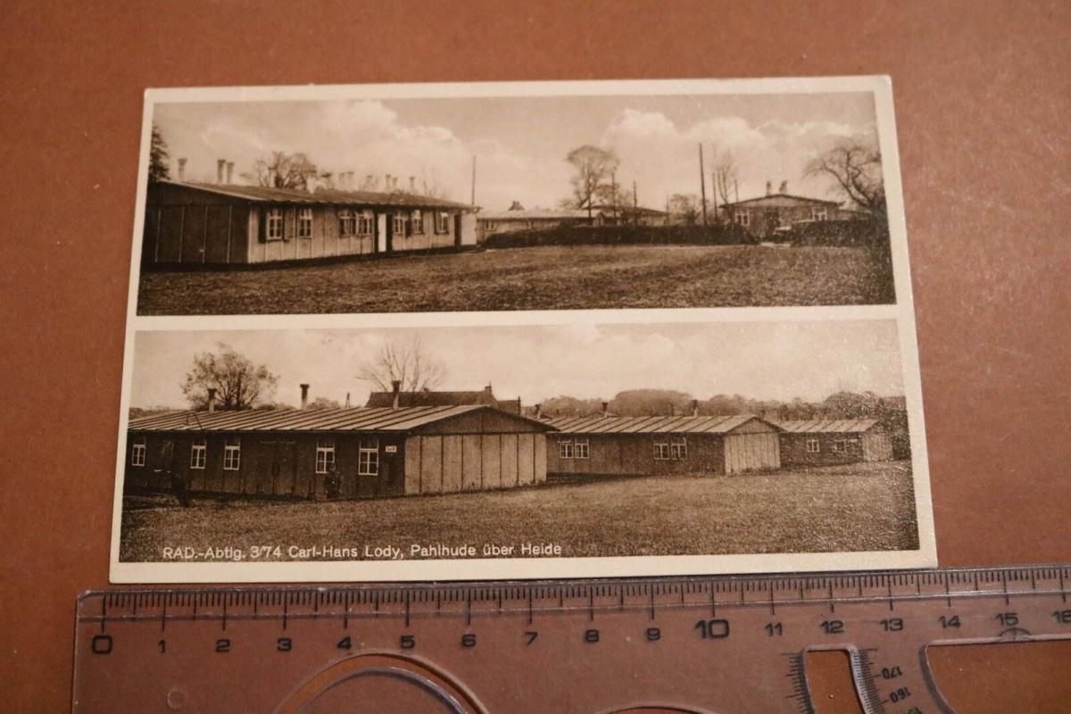 tolle alte Karte - R.A.D. Lager Carl-Hans Lody Pahlhude über Heide (3 ...