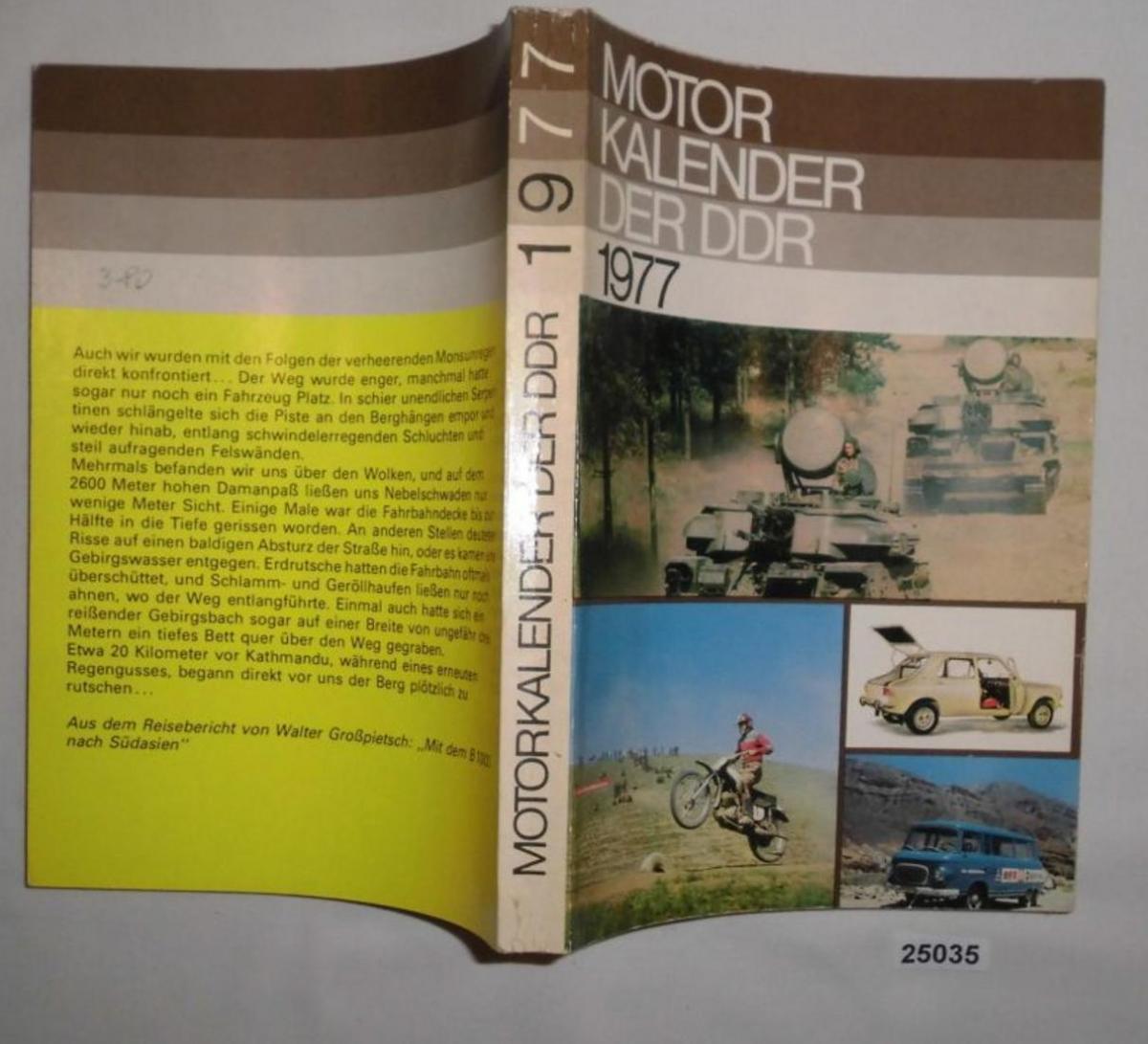 Motorkalender der DDR 1977 Nr. 1325004772 - oldthing: Technik