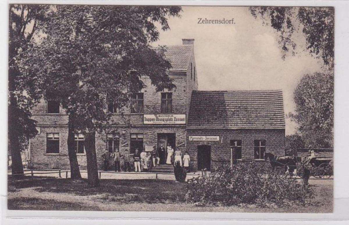 20344 Ak Zehrensdorf (Zossen) Kantine Truppenübungsplatz Zossen 1911 Nr ...
