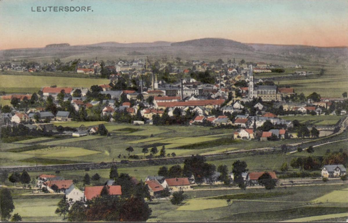 AK Leutersdorf Gesamtansicht, gelaufen 1917 Nr. 962854457 - oldthing ...