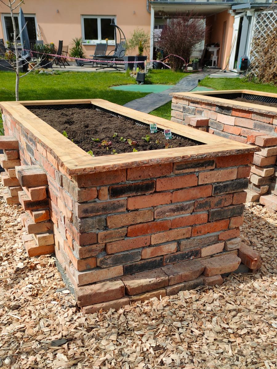 Rot Naturstein Optik Verblender Klinker Ziegel Riemchen Bricks ...