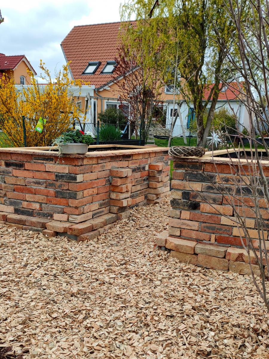 Rot Naturstein Optik Verblender Klinker Ziegel Riemchen Bricks ...