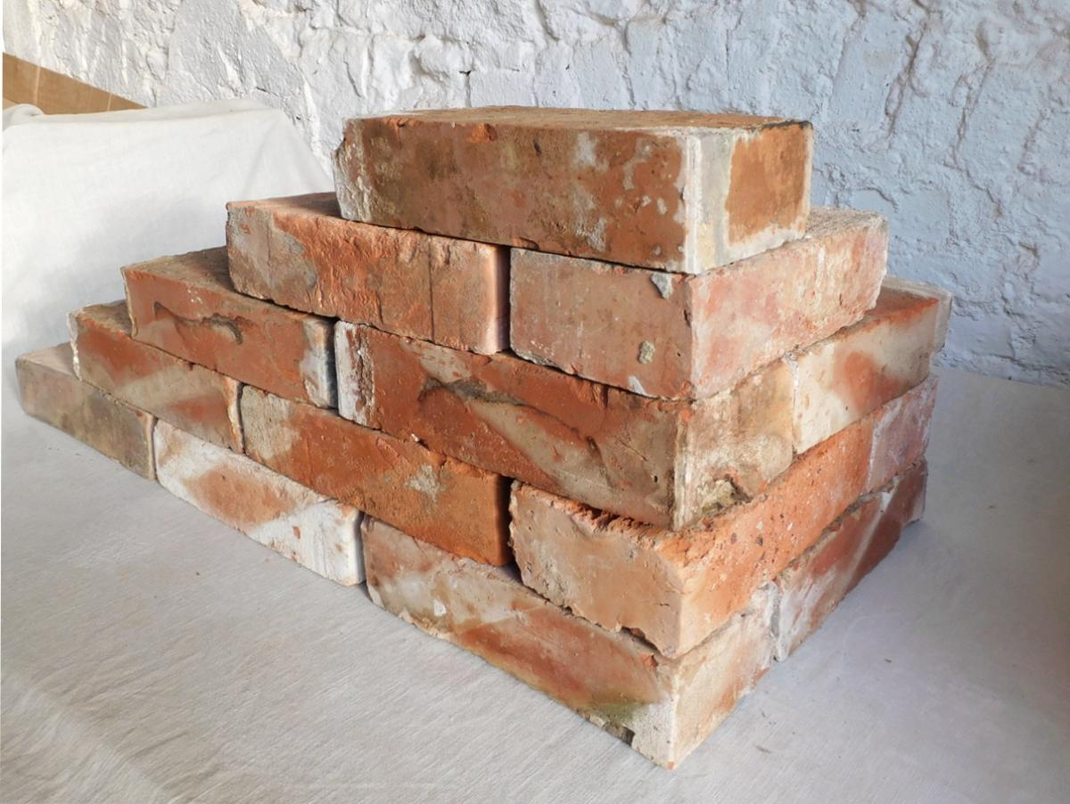 Rote Retro Ziegel Klinker Backstein verblender riemchen echter Stein ...