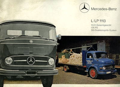 Mercedes-Benz L LP 911 Prospekt 1964 Nr. MB Lkw6422 - oldthing: LKW