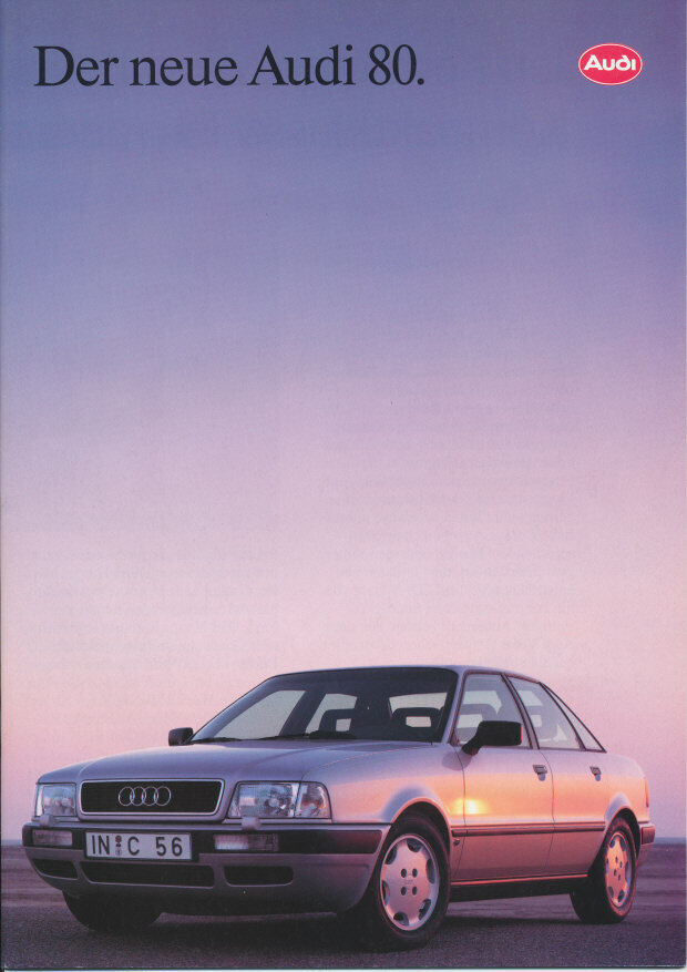 Audi 80 - Der neue Audi 80 - Prospekt - Juni 1991 Nr. 322019103261 - oldthing: KFZ – Bücher ...