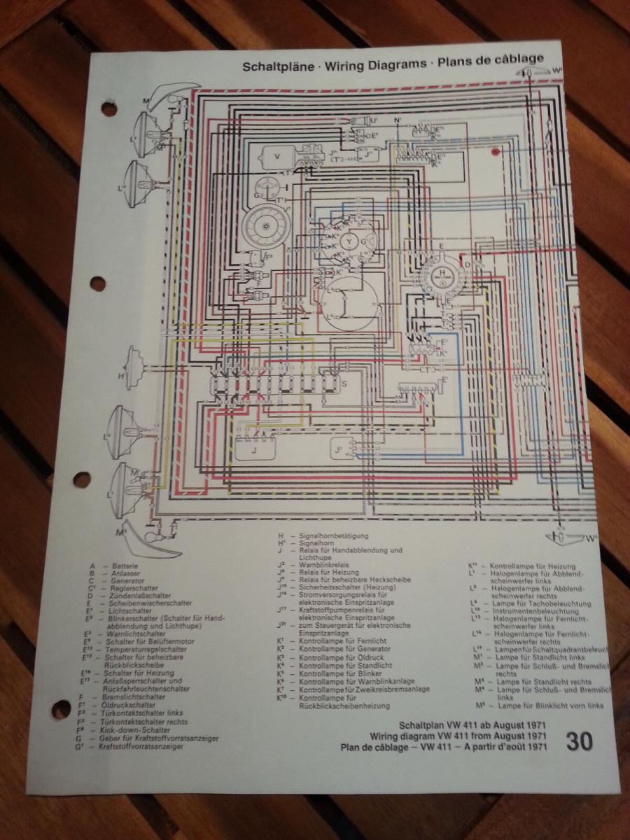 VW 411 Schaltpan Wiring.. | Bücher & Zeitschriften günstig