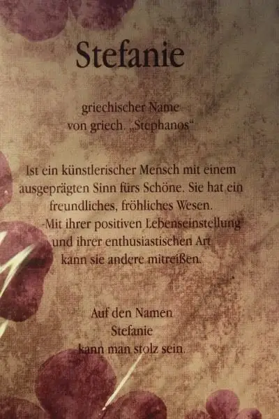 stefanie name