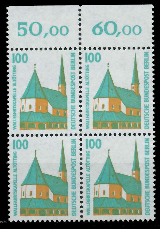 BERLIN DS SEHENSWÜRDIGKEITEN Nr 834 postfrisch VIERERBL 8F90E6 Nr. 3FF0058ADBC-8F90E6 - oldthing ...