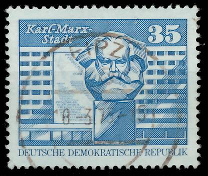 DDR DS AUFBAU IN DER Nr 1821 gestempelt 3F3ADA Nr. 7930014CF1C-3F3ADA ...