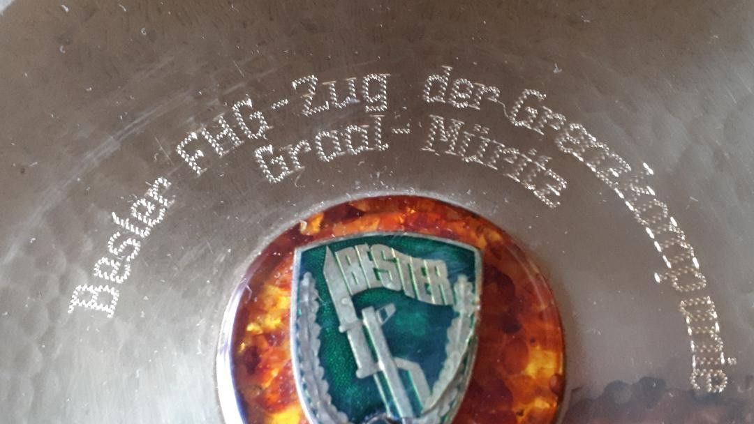 DDR GT Grenztruppen Wandteller Bester FHG - Zug der Grenzkompanie Graal ...