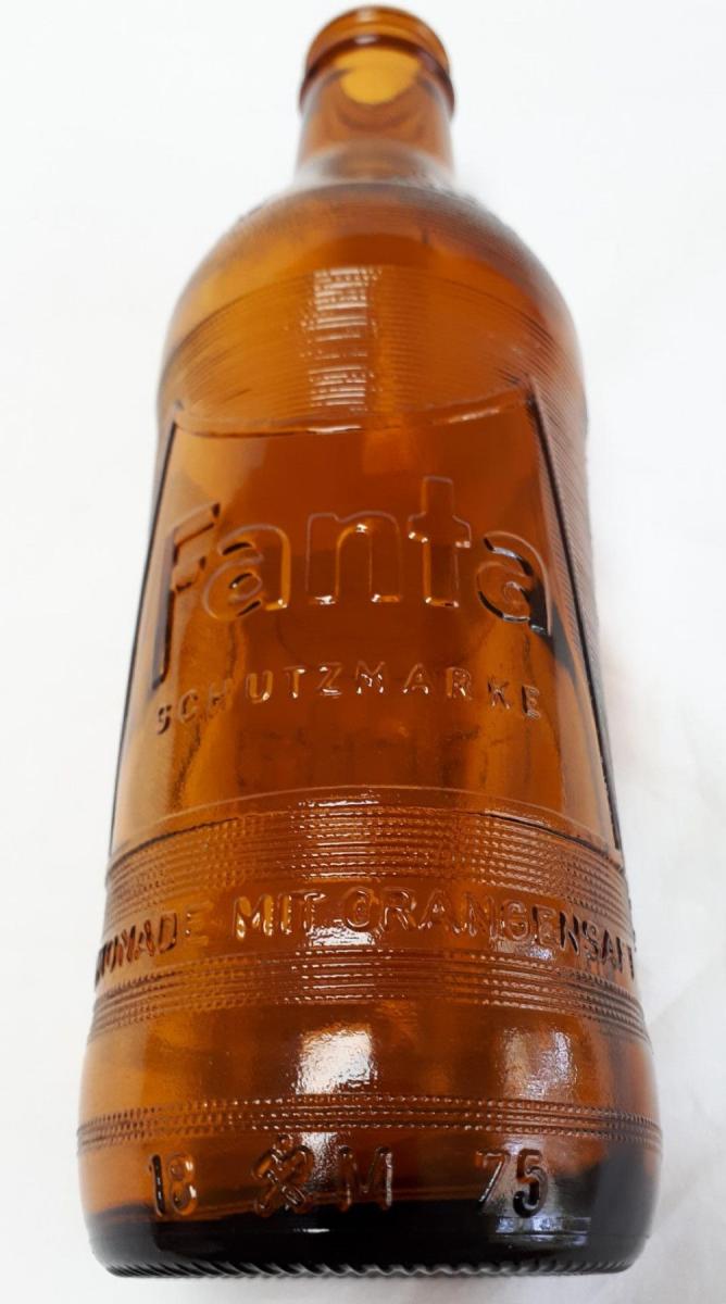 Alte Fanta Flasche braun 1975 Nr. 0103508165 - oldthing: Flaschen
