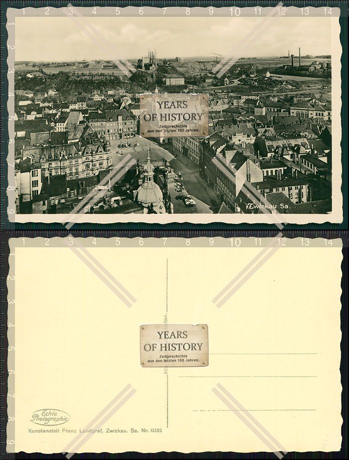 Orig. Foto AK Zwickau in Sachsen Luftbild Fliegeraufnahme 1939 Nr ...