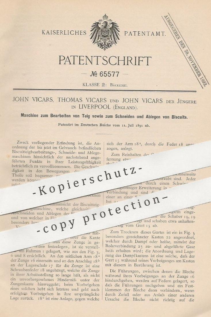 original Patent Thomas Vicars.. | Sammeln & Seltenes günstig