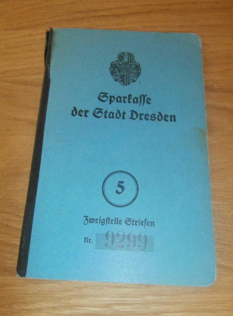 altes Sparbuch Dresden , 1940 42.. | Sammeln & Seltenes günstig