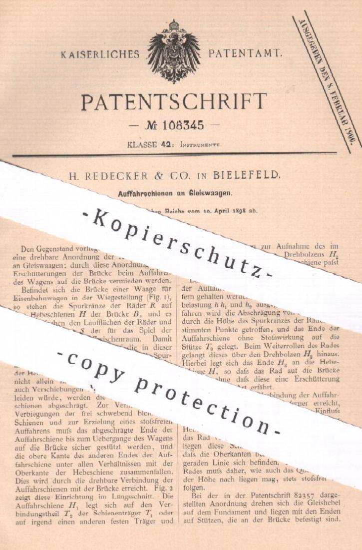 original Patent H. Redecker &.. | Sammeln & Seltenes günstig