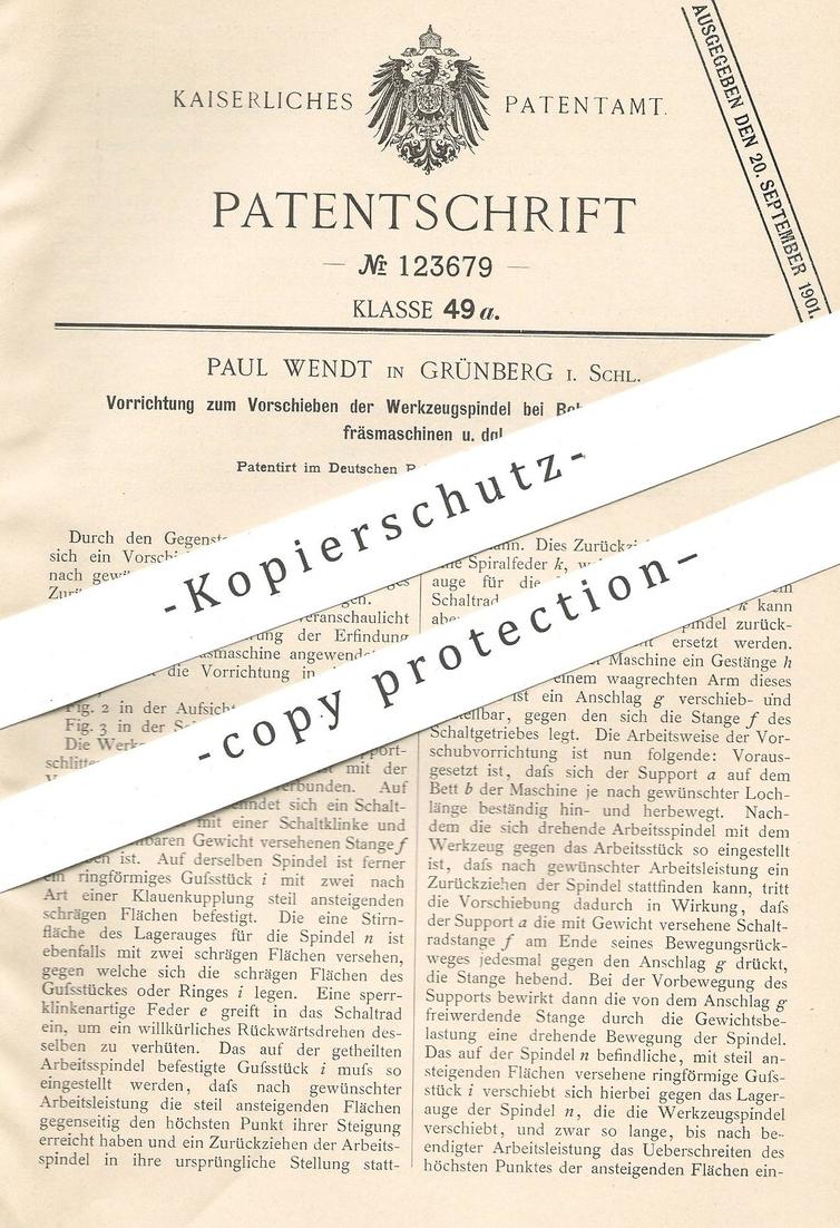 original Patent Paul Wendt.. | Sammeln & Seltenes günstig
