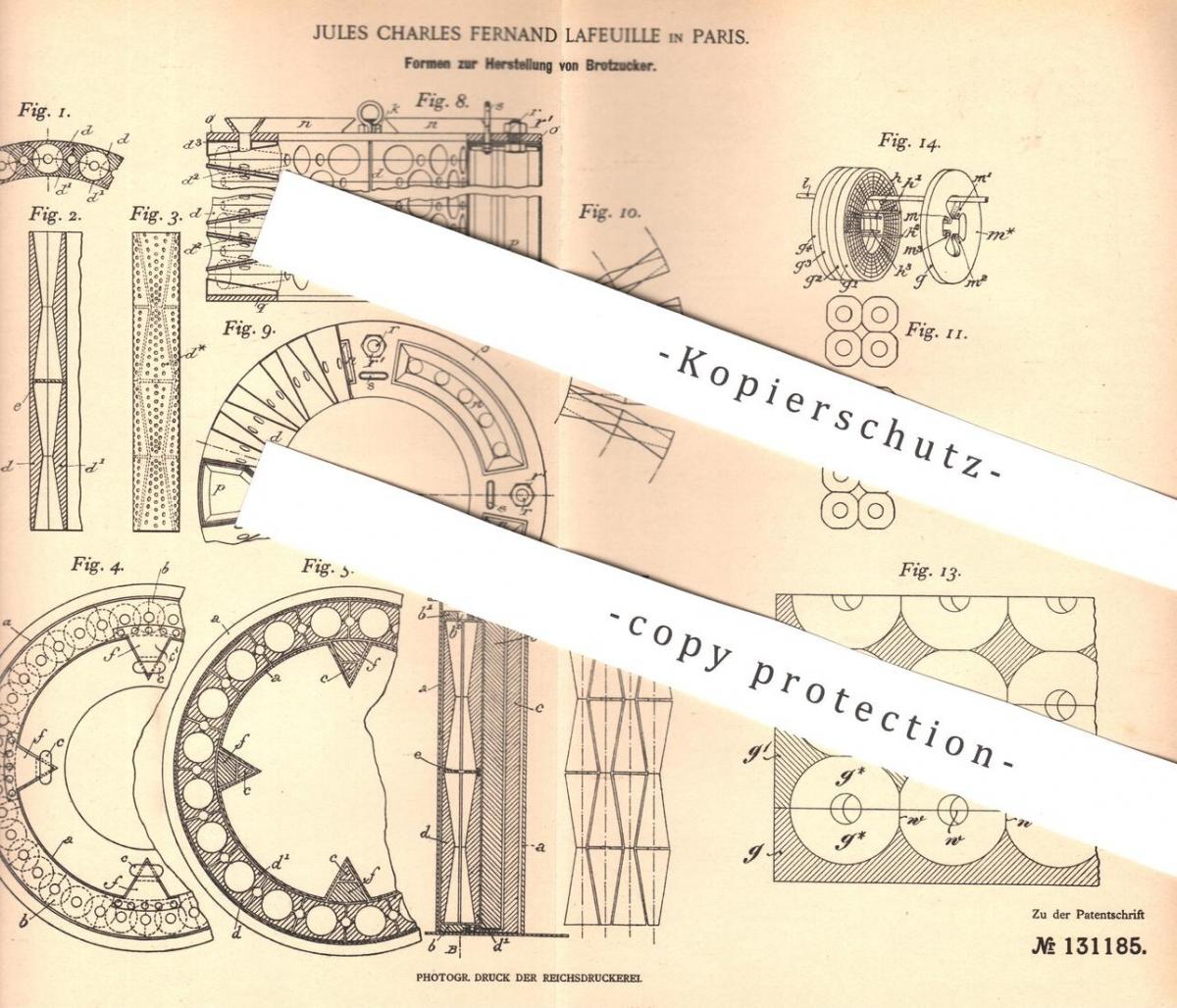 original Patent - Jules Charles Fernand Lafeuille , Paris Frankreich ...