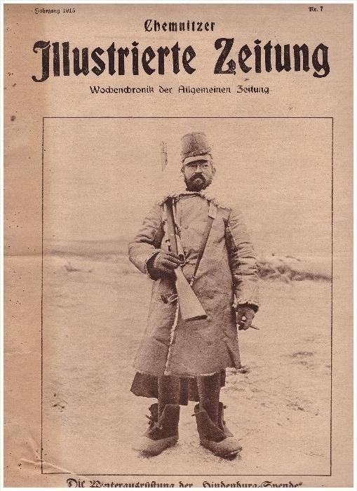 Chemnitzer Illustrierte 1915 - Dum Dum Geschoss für Gewehr , Hindenburg ...