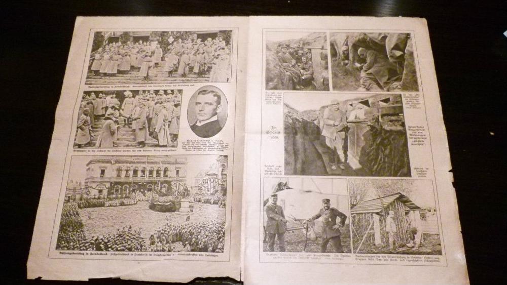 Chemnitzer Illustrierte 1915 - Dum Dum Geschoss für Gewehr , Hindenburg ...