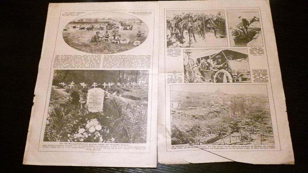 Chemnitzer Illustrierte 1915 - Dum Dum Geschoss für Gewehr , Hindenburg ...