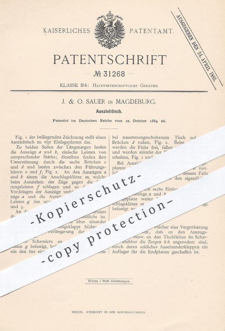 original Patent J. & O. Sauer.. | Sammeln & Seltenes günstig