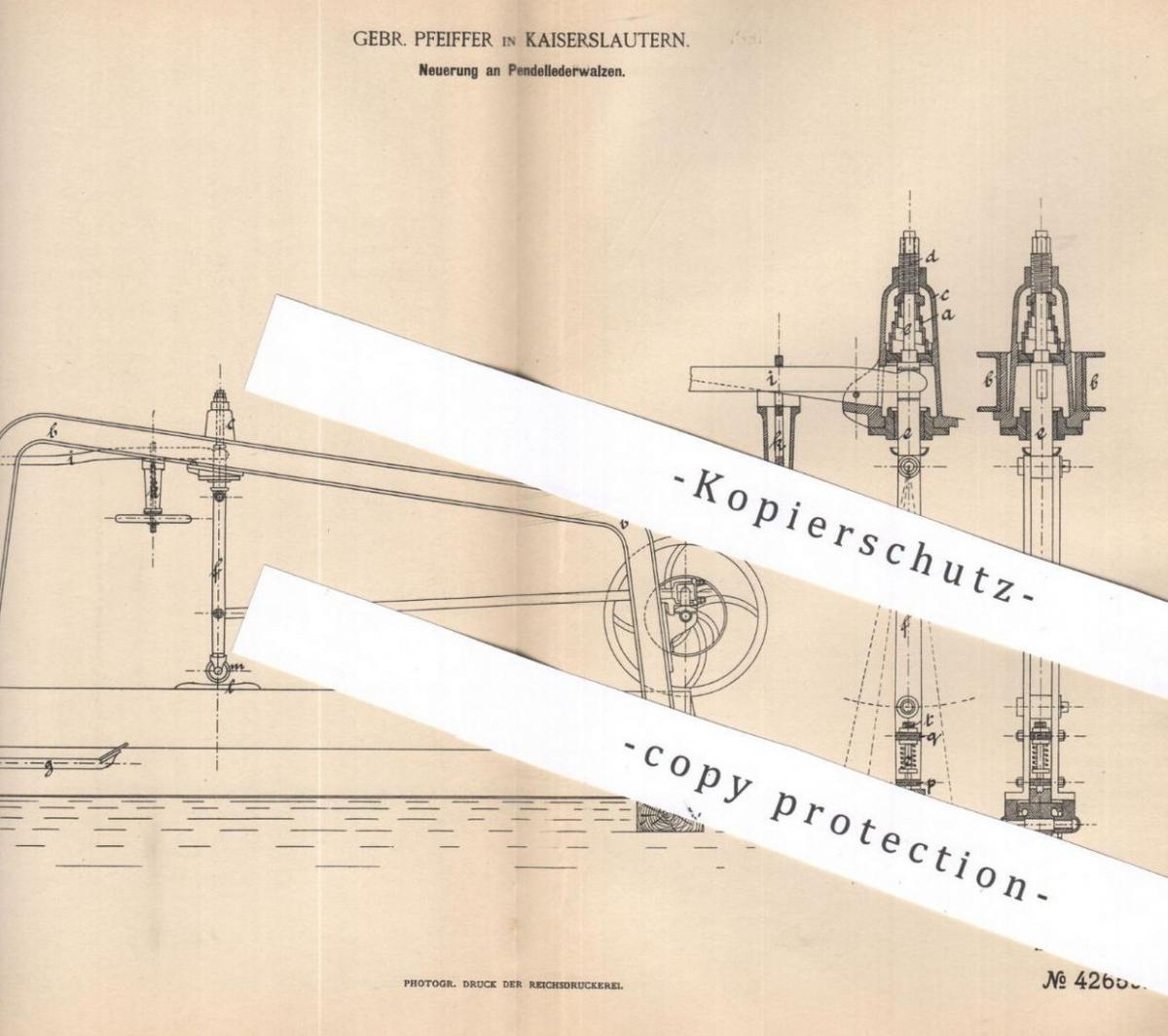 original Patent - Gebr. Pfeiffer... | oldhting.de