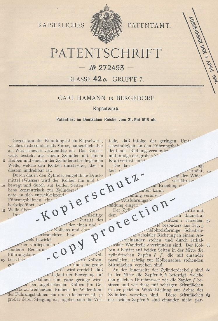 original Patent Carl Hamann.. | Sammeln & Seltenes günstig