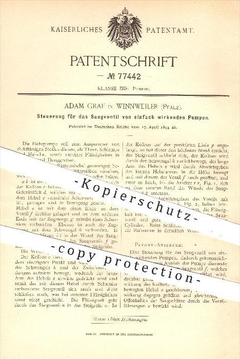 original Patent Adam Graf in.. | Sammeln & Seltenes günstig