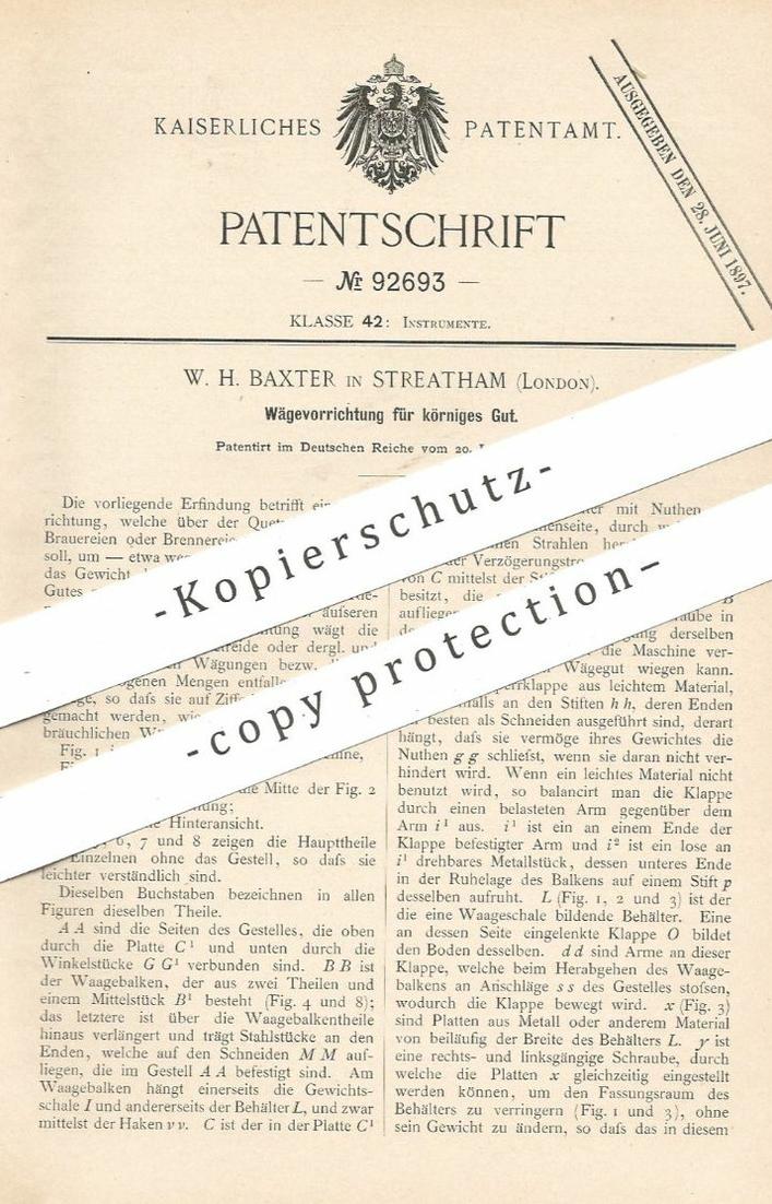 original Patent W. H. Baxter.. | Sammeln & Seltenes günstig