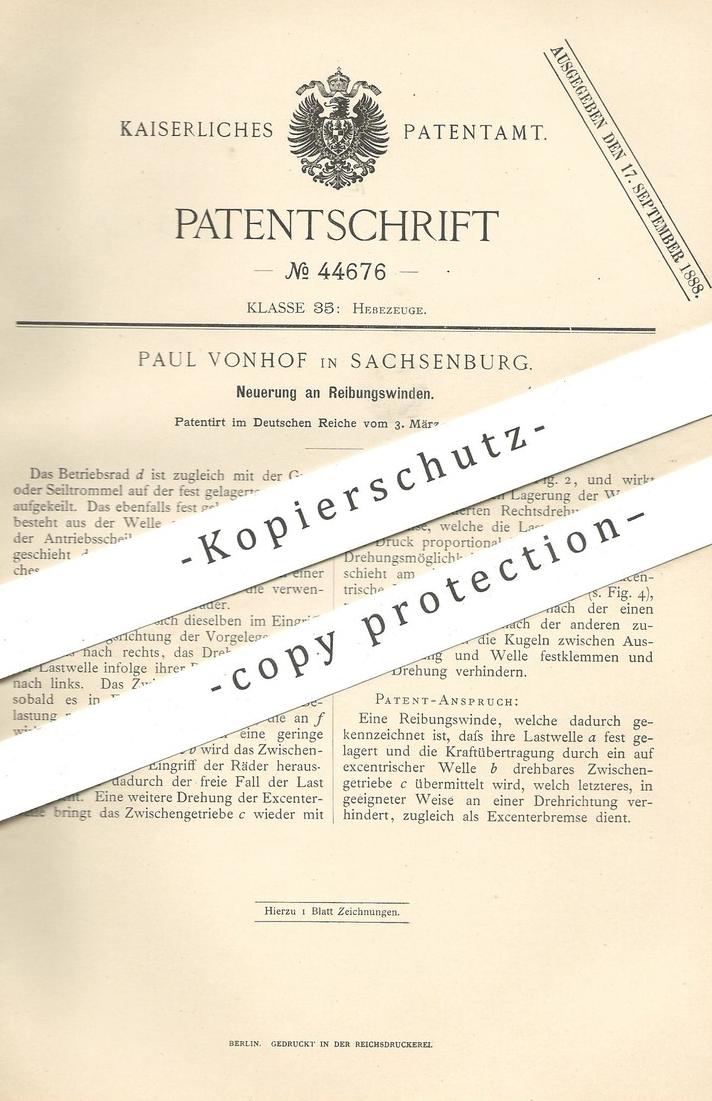 original Patent Paul Vonhof.. | Sammeln & Seltenes günstig