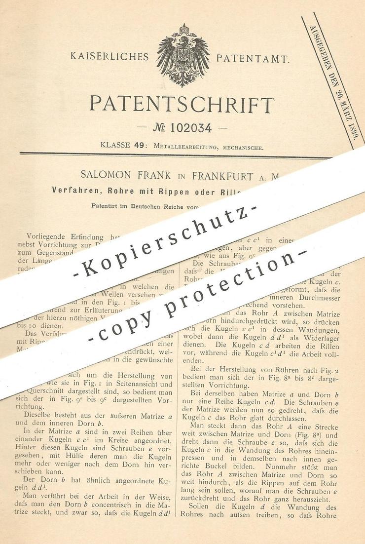 original Patent Salomon Frank.. | Sammeln & Seltenes günstig