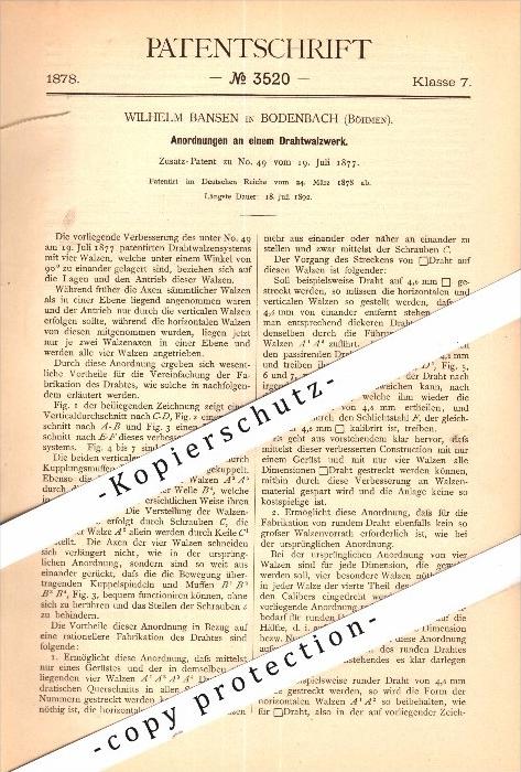 Original Patent Wilhelm Bansen in.. | Ansichtskarten günstig