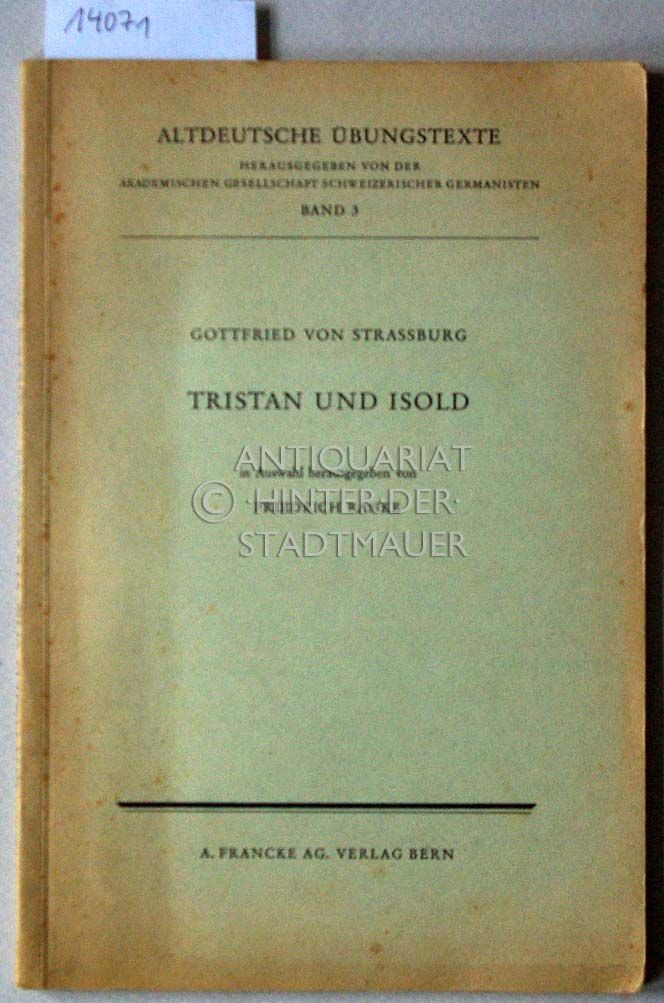 Strassburg, Gottfried von und Friedrich.. | Antiquariat günstig