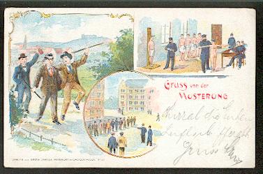 Gruss von der Musterung. Nr. 01725 - oldthing Ansichtskarten ...