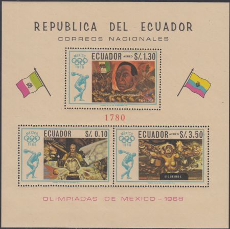 Ecuador Mi.Nr. Block 35 Olympia 68.. | Briefmarken günstig