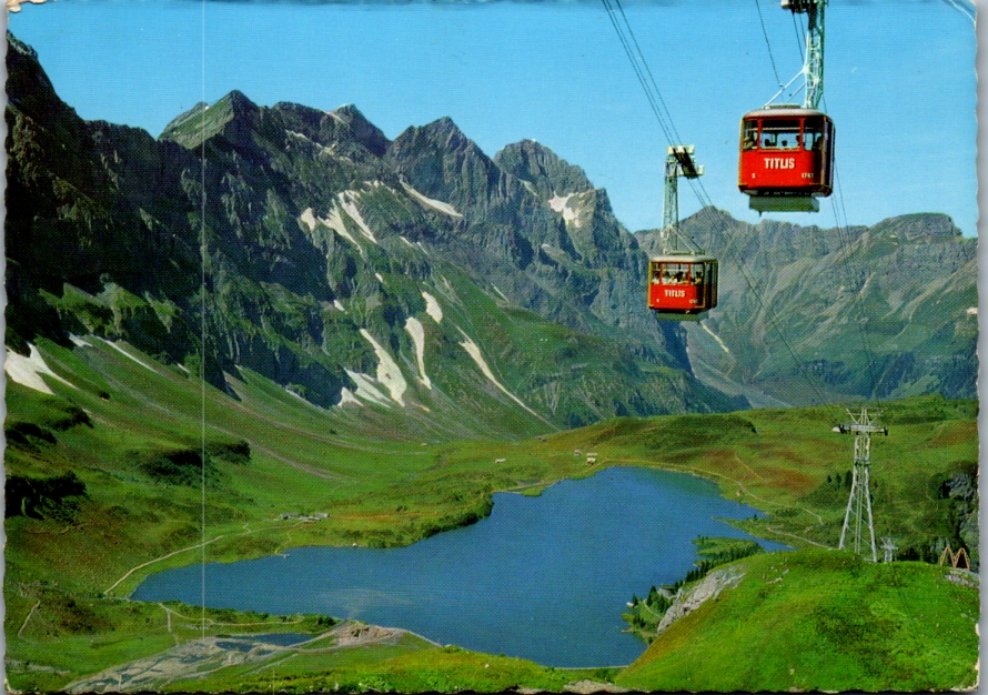 7100 - Schweiz - Engelberg Trübsee , Luftseilbahn Trübsee , Stand ...