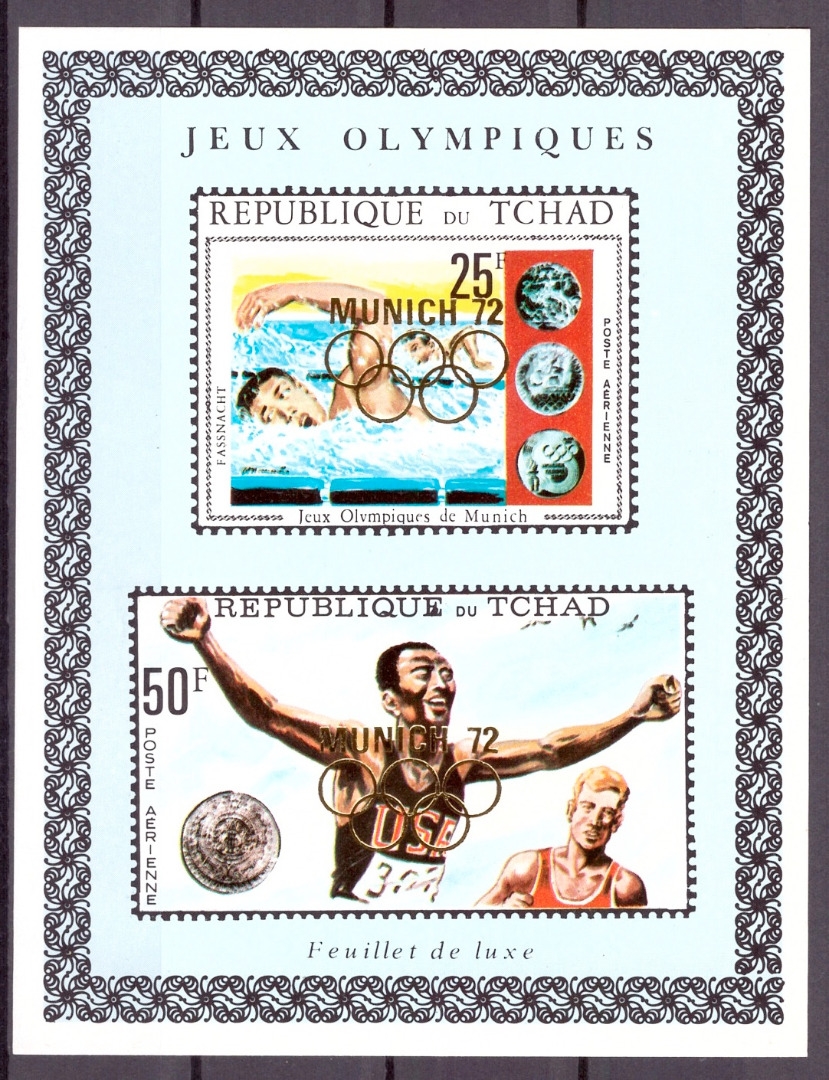 Tschad Block 40 postfrisch Olympiade.. | Briefmarken günstig