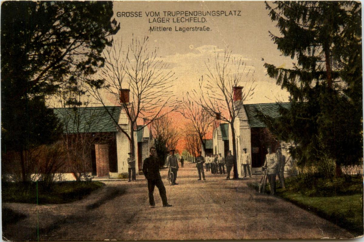 Lager-Lechfeld, Grüsse, Truppenübungsplatz, Mittlere Lagerstrasse ...