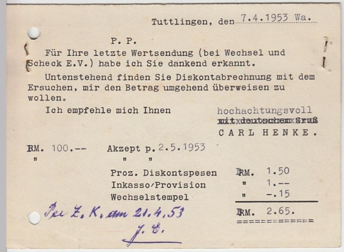 (19592) Postkarte m. Freistempel u. SSt Schuhfabrik Carl Henke ...