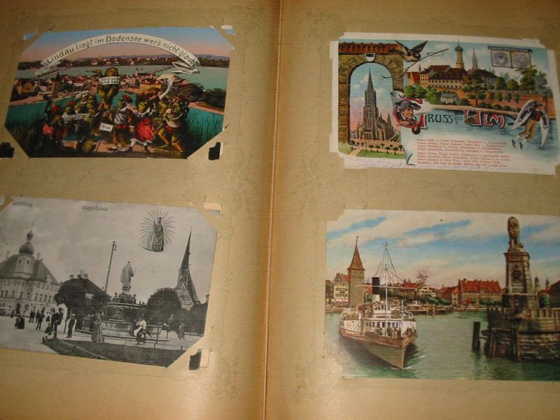 400 alte ansichtskarten,viele lithos aus deutschland in einem alten ...