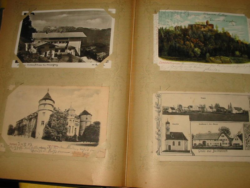 400 alte ansichtskarten,viele lithos aus deutschland in einem alten ...