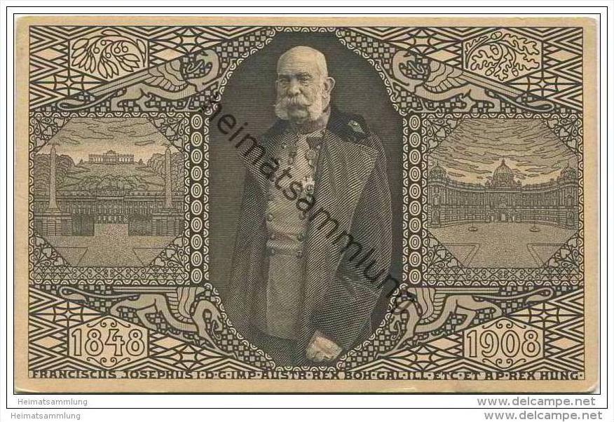 Kaiser Franz Josef 1908 60 Jahre.. | Ansichtskarten günstig