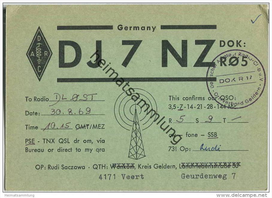 QSL QTH Funkkarte DJ7NZ.. | Sammeln & Seltenes günstig
