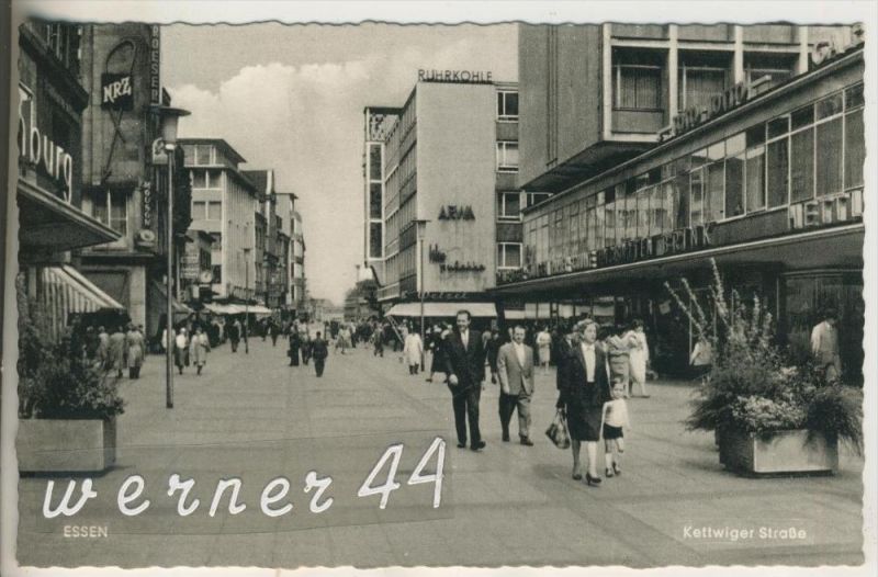 Essen v.1964 Die Kettwiger Strasse mit Geschäfte (17415) Nr. 348136591 ...
