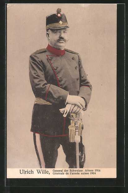 AK / Ansichtskarte Militaria Schweiz Ulrich Wille General der Schweizer Armee Kat. Militaria Nr ...