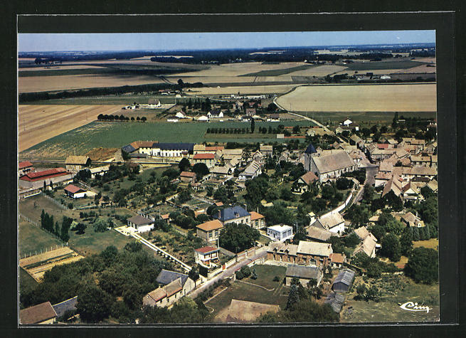 AK St-Lubin-de-la-Haye, Vue generale aerienne Nr. 9466863 - oldthing Ansichtskarten: Eure-et-Loir