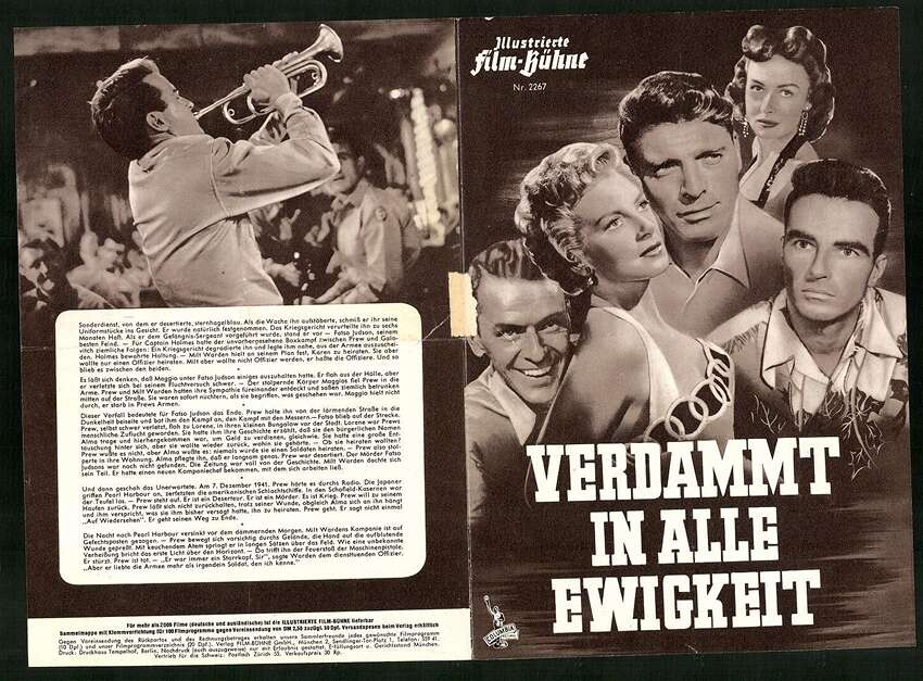 Filmprogramm DNF, Verdammt in alle Ewigkeit, Burt Lancaster, Montgomery ...