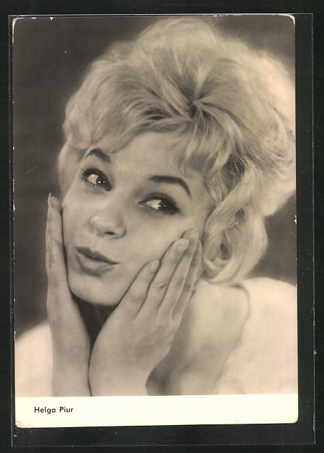 AK Schauspielerin Helga Piur macht Kussmund Nr. 10519903 - oldthing ...