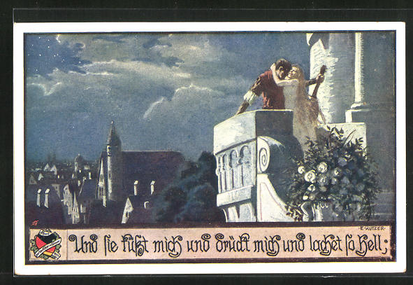 Künstler AK Ernst Kutzer: Und sie.. | Ansichtskarten günstig